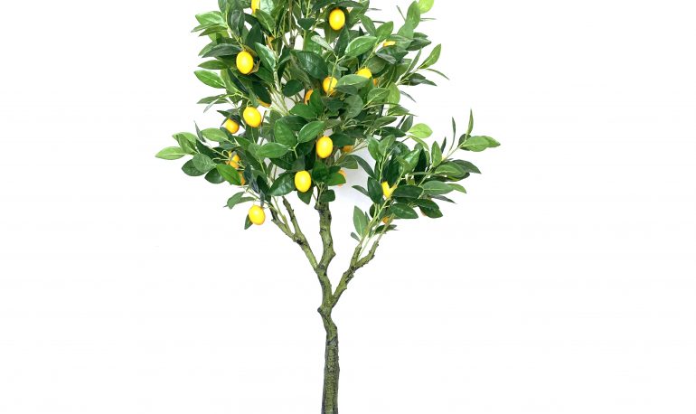 Artificial lemon tree for indoor home garden decor green plant tree ...